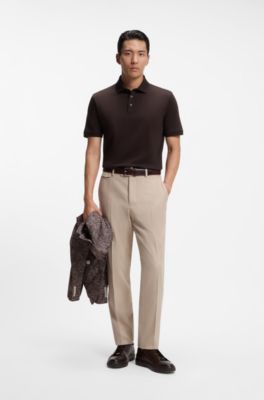 BOSS mercerized-cotton polo shirt